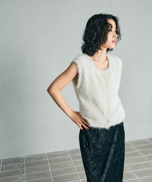 LEPSIM（レプシィム）の「【FOR I SERIES】5ゲージ2WAYニットベスト 138619（ベスト）」 - WEAR