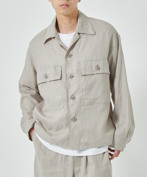 【MARKAWARE/marka】別注 LINEN TROPICAL CPO SHIRT（シャツ/ブラウス）｜markaware（マーカウェア）のファッション通販 - ZOZOTOWN