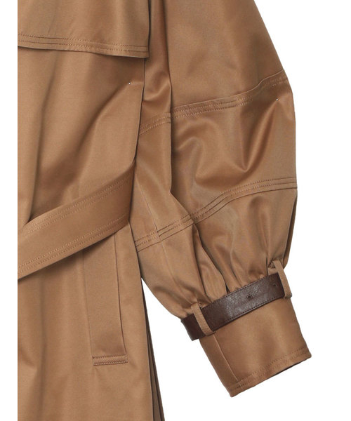 AMERI（アメリ）の「BALLOON SLEEVE PLEATS TRENCH（トレンチコート）」 - WEAR