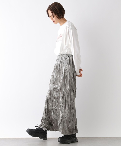 LEPSIM（レプシィム）の「ベロアロングスカート 134229（スカート）」 - WEAR