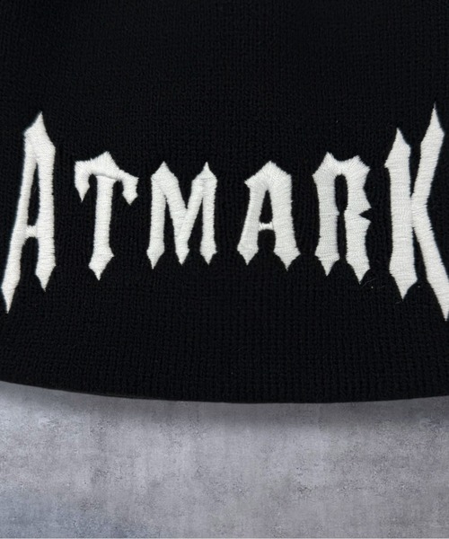 ATMARK（アットマーク）の「《フリーサイズ / UNISEX 》ATMARKロゴビーニー（ニットキャップ/ビーニー）」 - WEAR