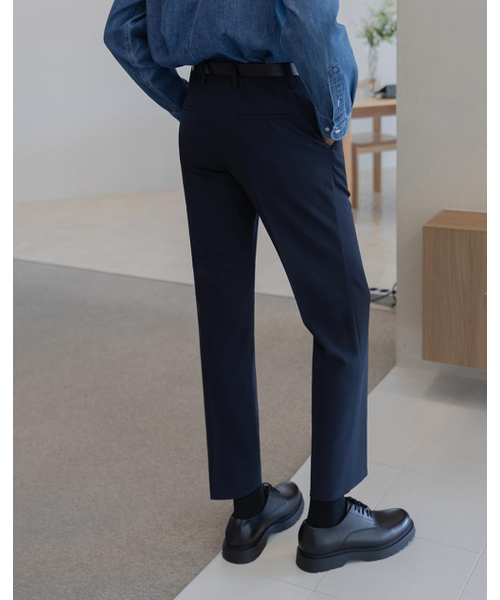 WORK ON BODY OFF（ワークオンボディオフ）の「WOBO オフスラックス-ネイビー（スラックス）」 - WEAR