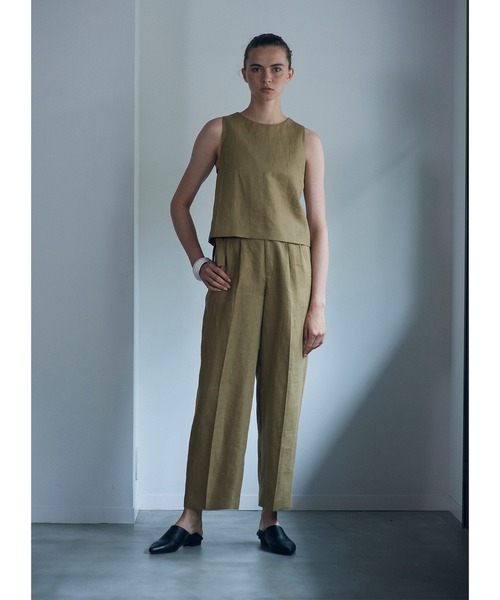 Heriter（エリテ）の「リネンノースリーブブラウス（シャツ/ブラウス）」 - WEAR