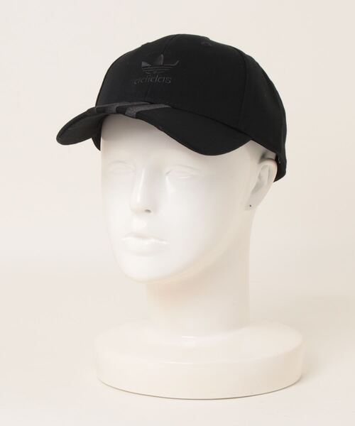 adidas（アディダス）の「adidas アディダス U 3ST CAP キャップ II0702 BLK/BLK（キャップ）」 - WEAR