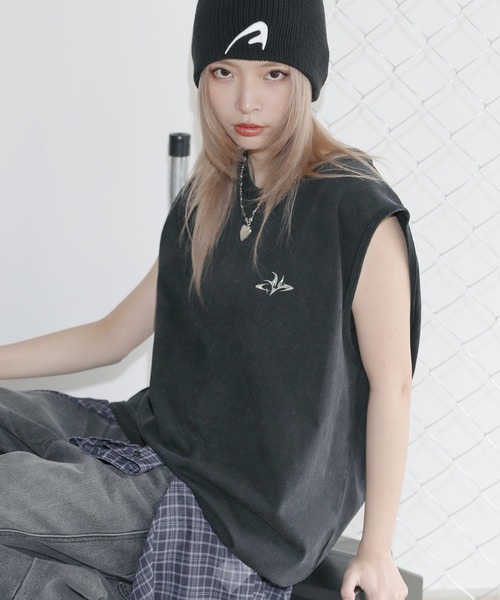 ヴィンテージライクワンポイントノースリーブ（タンクトップ）｜MSG（エムエスジー）のファッション通販 - ZOZOTOWN