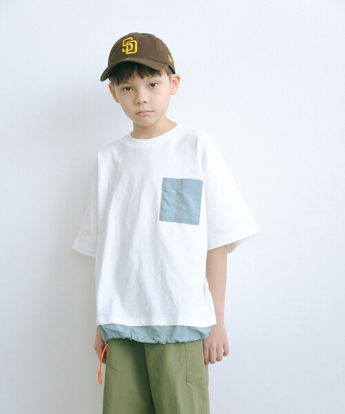 green label relaxing（グリーンレーベルリラクシング）の「TJ コンビポケット Tシャツ 140cm-160cm（Tシャツ/カットソー）」 - WEAR