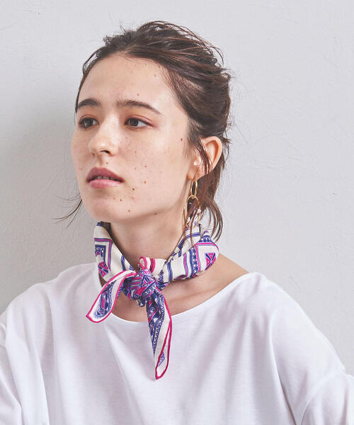 Fiorio（フィオリオ）の「【別注】＜Fiorio（フィオリオ）＞コットン スクエア スカーフ（バンダナ/スカーフ）」 - WEAR