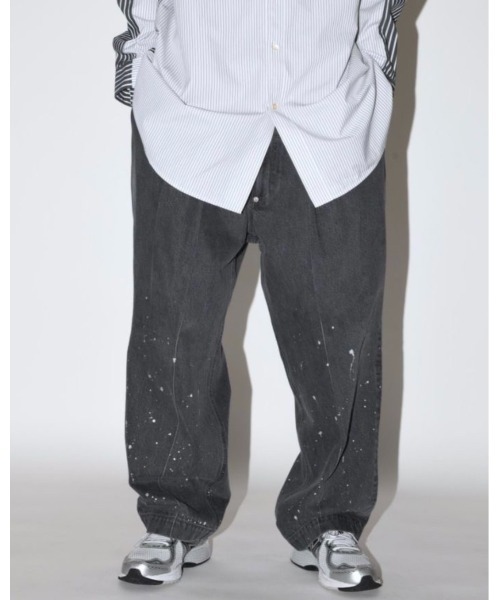 【SUPER THANKS】スーパーサンクス Pleated wide denim trousers（デニムパンツ）｜fridge（フリッジ ...