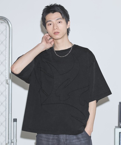 【セール】ヴィンテージライクアップリケロゴパッチTシャツ【UNISEX】（Tシャツ/カットソー）｜MSG（エムエスジー）のファッション通販 - ZOZOTOWN