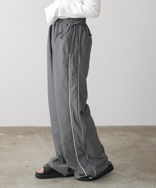 【セール】 Side ribbon track pants / サイドリボン トラックパンツ（その他パンツ）｜BLANK （ブランク）の ...