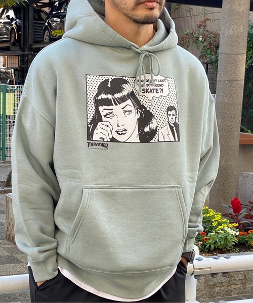 THRASHER（スラッシャー）の「WEB限定 THRASHER BoyFriend プルパーカー（パーカー）」 - WEAR