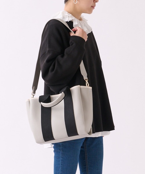 cache cache（カシュ カシュ）の「cache cache 太ショルダー付き2way トートバッグ（トートバッグ）」 - WEAR