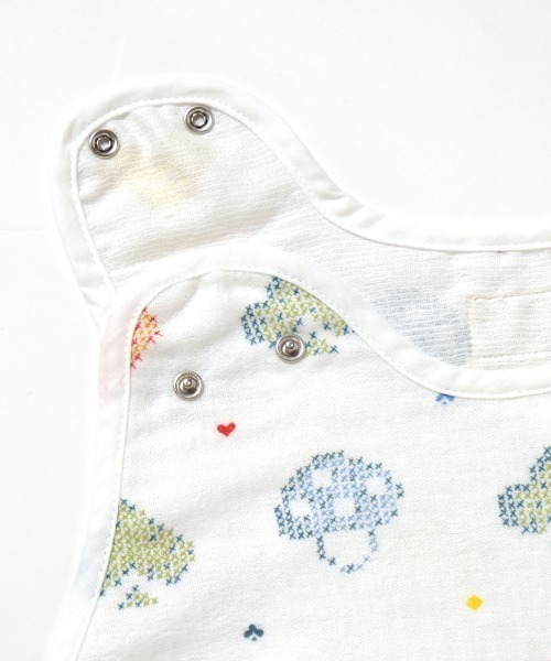 Hoppetta（ホッペッタ）の「【Hoppetta(ホッペッタ)】COTTON × TENCEL シャンピニオン ピケ 3重ガーゼスリーパートドラー・キッズサイズ（ベビーパジャマ/スリーパー ...