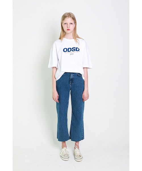 【セール】『ODD STUDIO/オッドスタジオ』ODSD LOGO SHORT SLEEVE T-SHIRT/ロゴプリント ショートスリーブ ...