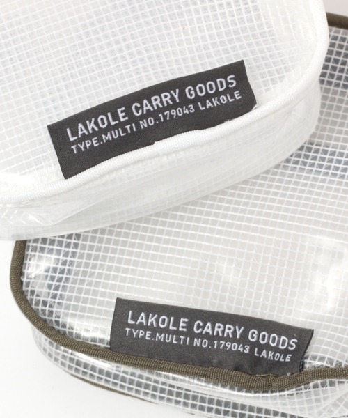 LAKOLE（ラコレ）の「メッシュPVCスクエアポーチ / 975165（ポーチ）」 - WEAR