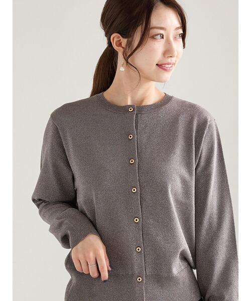 Te chichi（テチチ）の「14Gビジュー釦クルーカーディガン（カーディガン/ボレロ）」 - WEAR