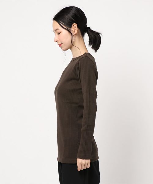 IENA（イエナ）の「TWW BASIC RIB クルーネックプルオーバー （Tシャツ/カットソー）」 - WEAR