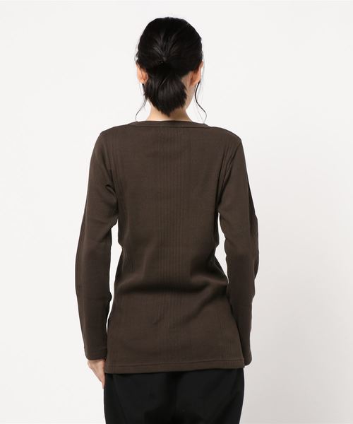 IENA（イエナ）の「TWW BASIC RIB クルーネックプルオーバー （Tシャツ/カットソー）」 - WEAR