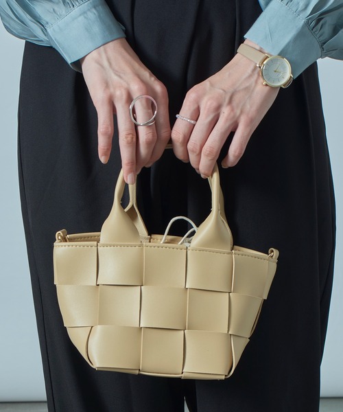 SETUP7（セットアップセブン）の「【SETUP7】ショルダー付きイントレチャート2WAYハンドバッグ KNF（ハンドバッグ）」 - WEAR