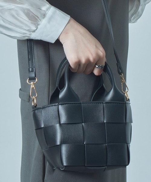 SETUP7（セットアップセブン）の「【SETUP7】ショルダー付きイントレチャート2WAYハンドバッグ KNF（ハンドバッグ）」 - WEAR