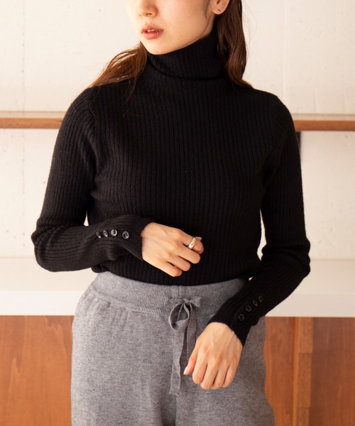 SETUP7（セットアップセブン）の「【SETUP7】タートルネックリブニットセーター KNF049（ニット/セーター）」 - WEAR
