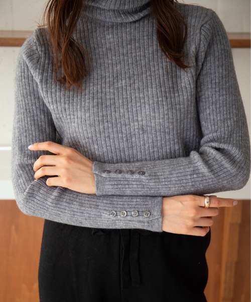 SETUP7（セットアップセブン）の「【SETUP7】タートルネックリブニットセーター KNF049（ニット/セーター）」 - WEAR