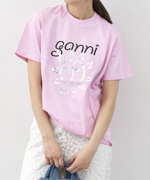 【GANNI / ガニー】 Basic Jersey Sun Relaxed Tee（Tシャツ/カットソー）｜U by SPICK&SPAN（ユーバイスピックアンドスパン）のファッション通販 ...