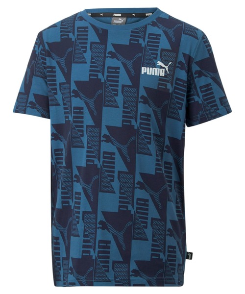 PUMA（プーマ）の「PUMA プーマ キッズ ボーイズ PUMA POWER AOP Tシャツ 120-160cm（Tシャツ/カットソー）」 - WEAR
