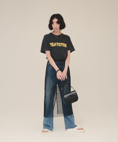 eL（エル）の「【eL】Mesh Layered Skirt/125858（スカート）」 - WEAR