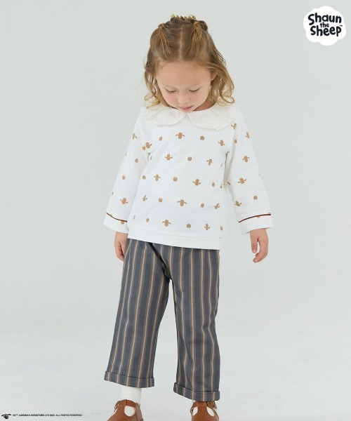 【ひつじのショーン X moimoln】【日本限定】【セットアップ】タックカラー長袖トップス&パンツ（セットアップ）｜moimoln（モイモルン）のファッション通販 - ZOZOTOWN