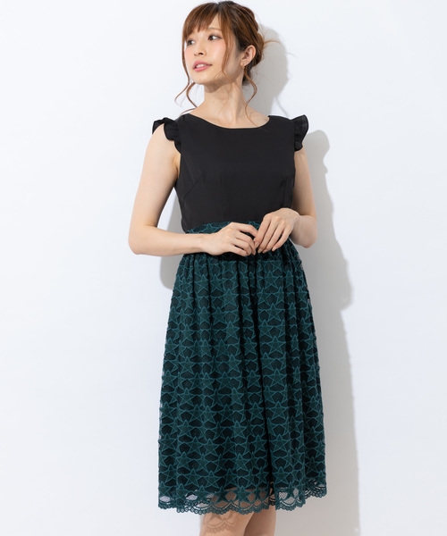 Rewde（ルゥデ）の「星柄ﾄﾞｯｷﾝｸﾞﾜﾝﾋﾟｰｽ（8R05-06038）（ワンピース）」 - WEAR