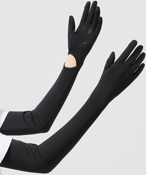指先までしっかりUV手袋仕様ロングアームカバー（アームカバー）｜Coo+i（クーイ）のファッション通販 - ZOZOTOWN