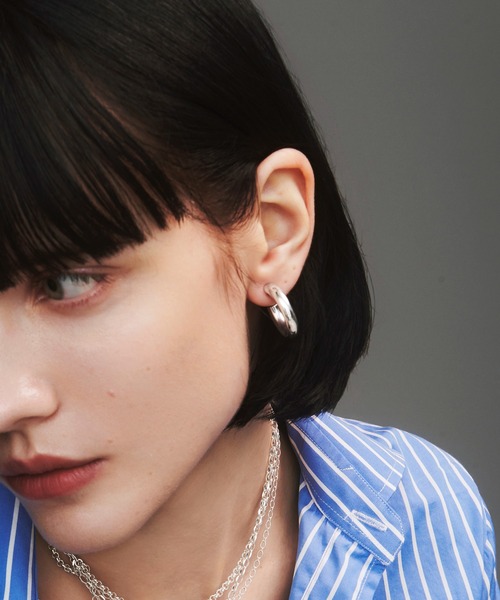 【quip queint】tube hoop pierce/チューブ フープ ピアス QU233（ピアス（両耳用））｜quip queint ...