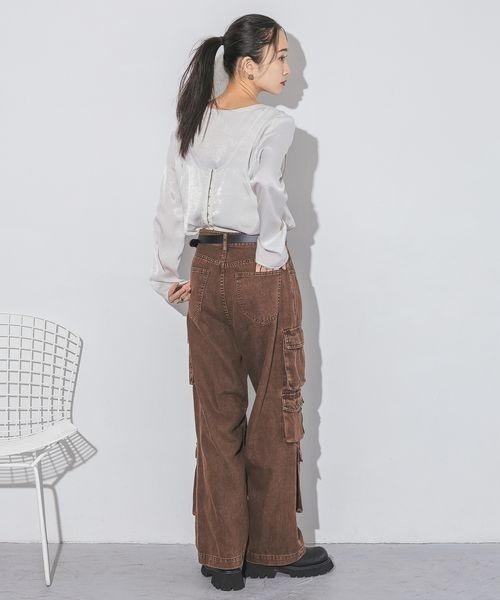 JEANASIS（ジーナシス）の「ビンテージサテン2P LS/148515（Tシャツ/カットソー）」 - WEAR