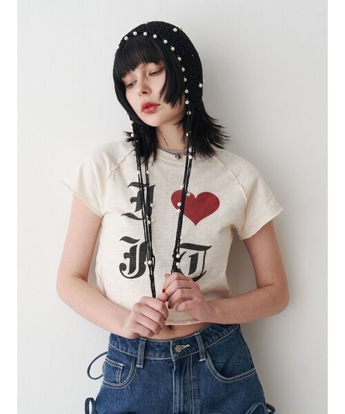 jouetie（ジュエティ）の「I LOVE jt Tシャツ（Tシャツ/カットソー）」 - WEAR