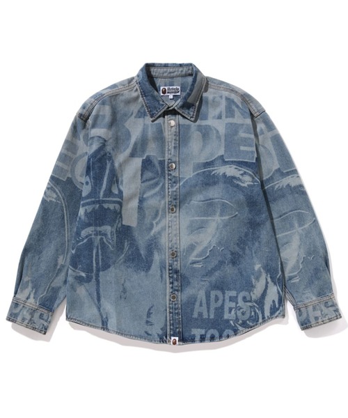 OVERALL LASERED DENIM LS SHIRT（シャツ/ブラウス）｜A BATHING APE（アベイシングエイプ）の ...