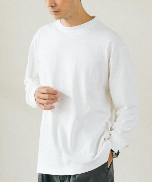 LOOPWHEELER（ループウィラー）の「LOOPWHEELER for LOWERCASE ツリテンジク ロングスリーブ（Tシャツ/カットソー）」 - WEAR