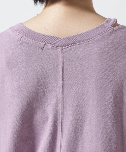 AVIREX（アヴィレックス）の「OPEN NECK T-SHIRT/ オープンネックTシャツ（Tシャツ/カットソー）」 - WEAR