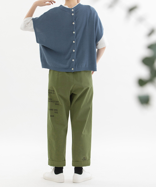 セール】ロゴプリントチノパンツ（チノパンツ）｜nop de nod