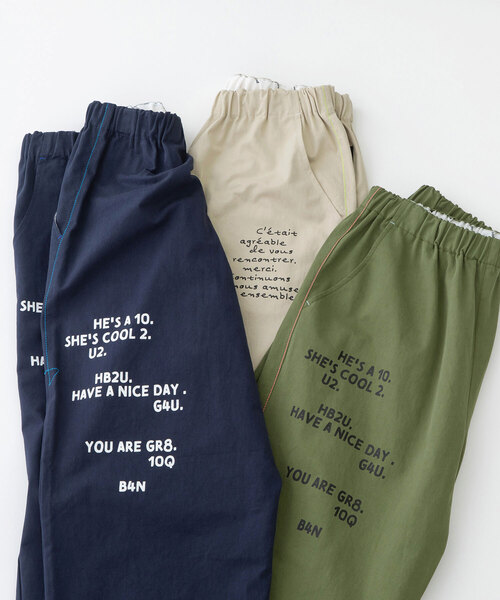 セール】ロゴプリントチノパンツ（チノパンツ）｜nop de nod