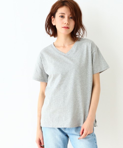 OZOC（オゾック）の「 【接触冷感/洗える】VネックTシャツ（Tシャツ/カットソー）」 - WEAR