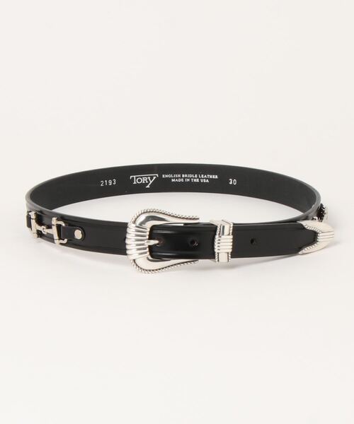 【TORY LEATHER】BEAUTIFUL 1 SNAFFLE BIT BELT WITH A 3PICE SILVER BUCKLE ...