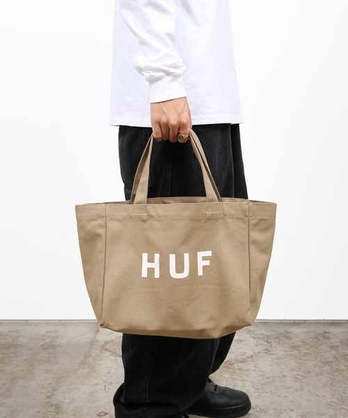 HUF（ハフ）の「HUF OG LOGO TOTE BAG S / HUF トートバッグ（トートバッグ）」 - WEAR