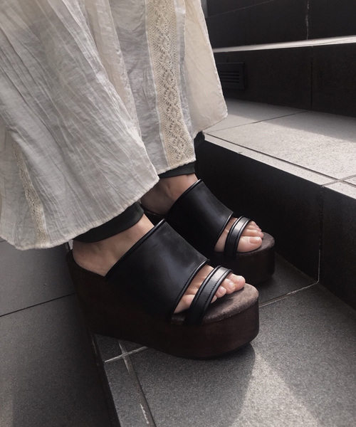 AMERI（アメリ）の「MEDI DOUBLE STRAP PLATFORM SANDAL（サンダル）」 - WEAR