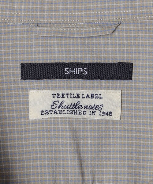 SHIPS（シップス）の「SHIPS: Shuttle notes セミワイドカラー チェック ショートスリーブ シャツ（シャツ/ブラウス ...