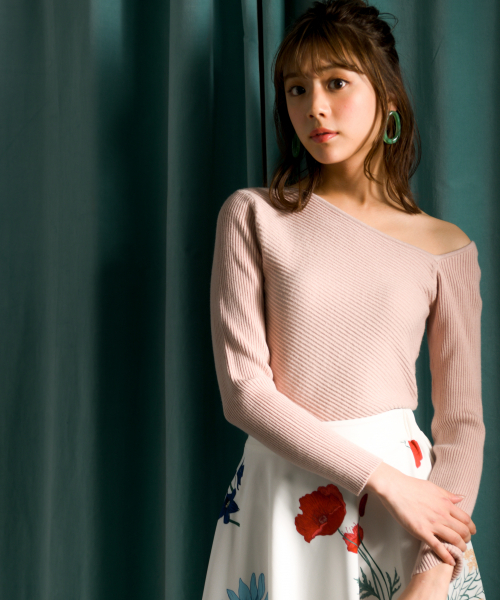 Andemiu（アンデミュウ）の「【WEB限定】アシメバイヤスニットプルオーバー828469（ニット/セーター）」 - WEAR