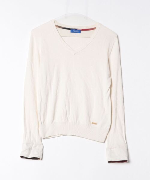 【セール/ブランド古着】Vネックニット（ニット/セーター）｜BLUE LABEL CRESTBRIDGE（ブルーレーベルクレストブリッジ）の ...