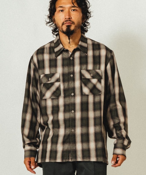 BIG MIKE ビックマイク / 25春夏新色 セットアップ対応 OMBRE CHECK LS