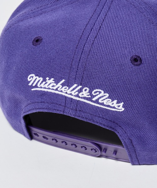 Mitchell&Ness（ミッチェル&ネス）の「Mitchell&Ness/ミッチェル&ネス TEAM GROUND 2.0 SNAPBACK CAP LOS ANGELES LAKERS ...