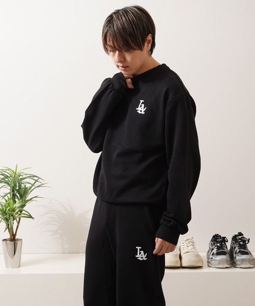 STAYGOLD】 LA ロゴ刺繍 ルーズスウェット 【セットアップ可能】/ LA